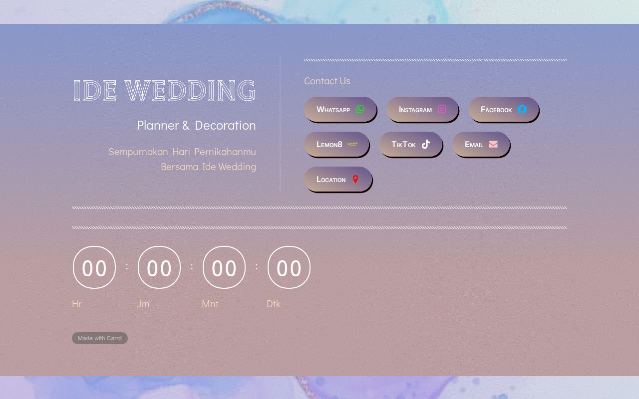 Ide Wedding Gallery Contact